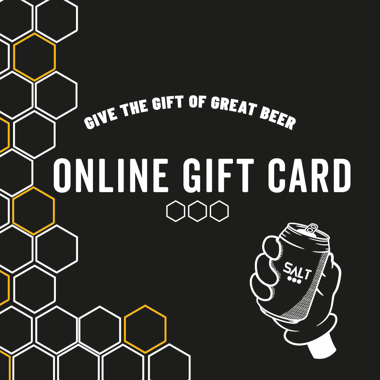 SALT WEBSHOP E-GIFT CARD | Redeem your craft beer gift card here